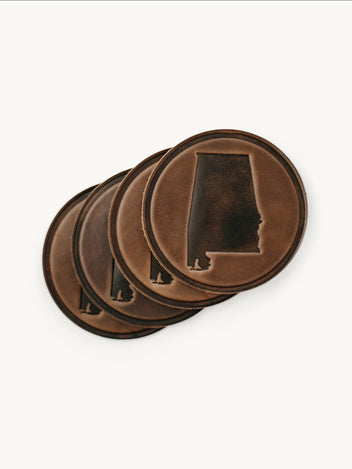 Alabama Circle Coasters | Clayton & Crume