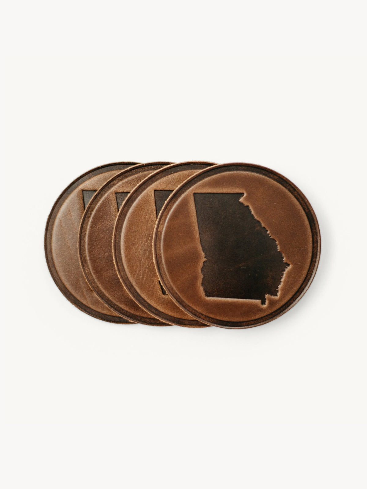 Georgia Circle Coasters | Clayton & Crume