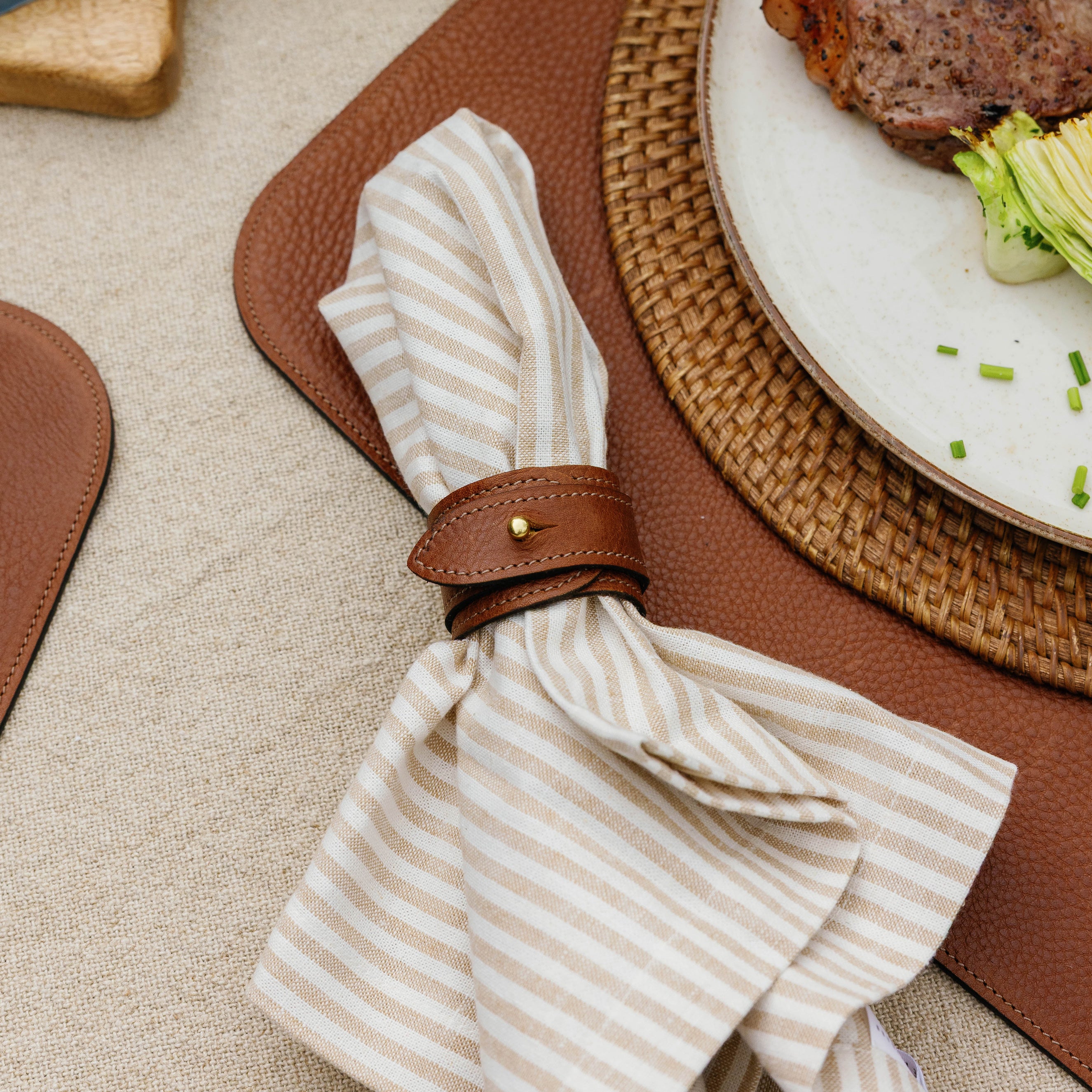 Leather Napkin Rings – Clayton & Crume