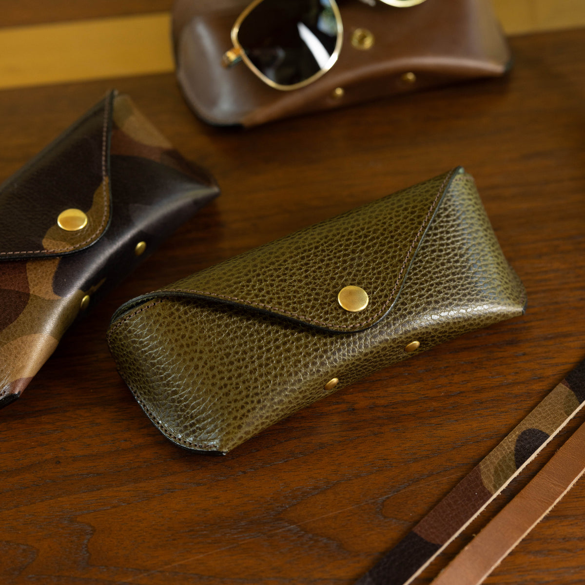 The Leather Sunglass Case – Clayton & Crume