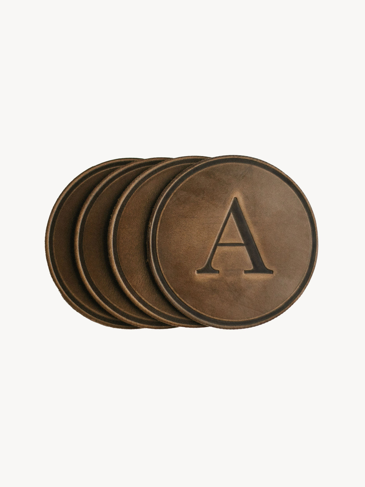Monogrammed Circle Coasters – Clayton & Crume
