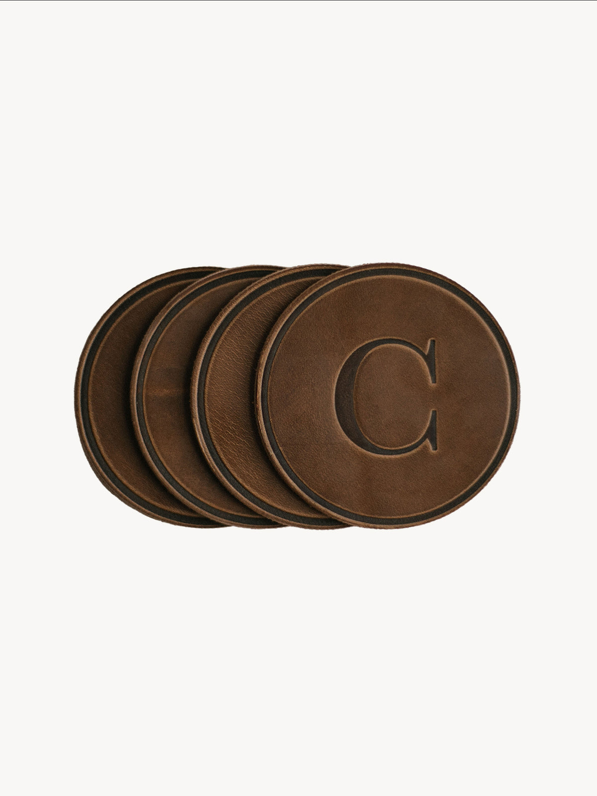 Monogrammed Circle Coasters – Clayton & Crume