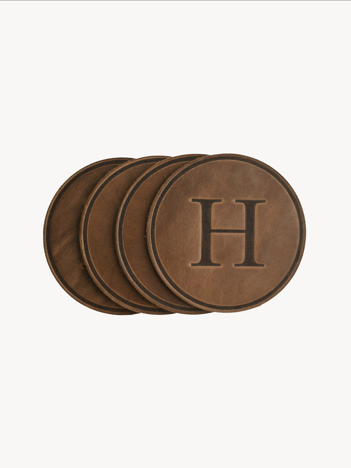 Monogrammed Circle Coasters – Clayton & Crume
