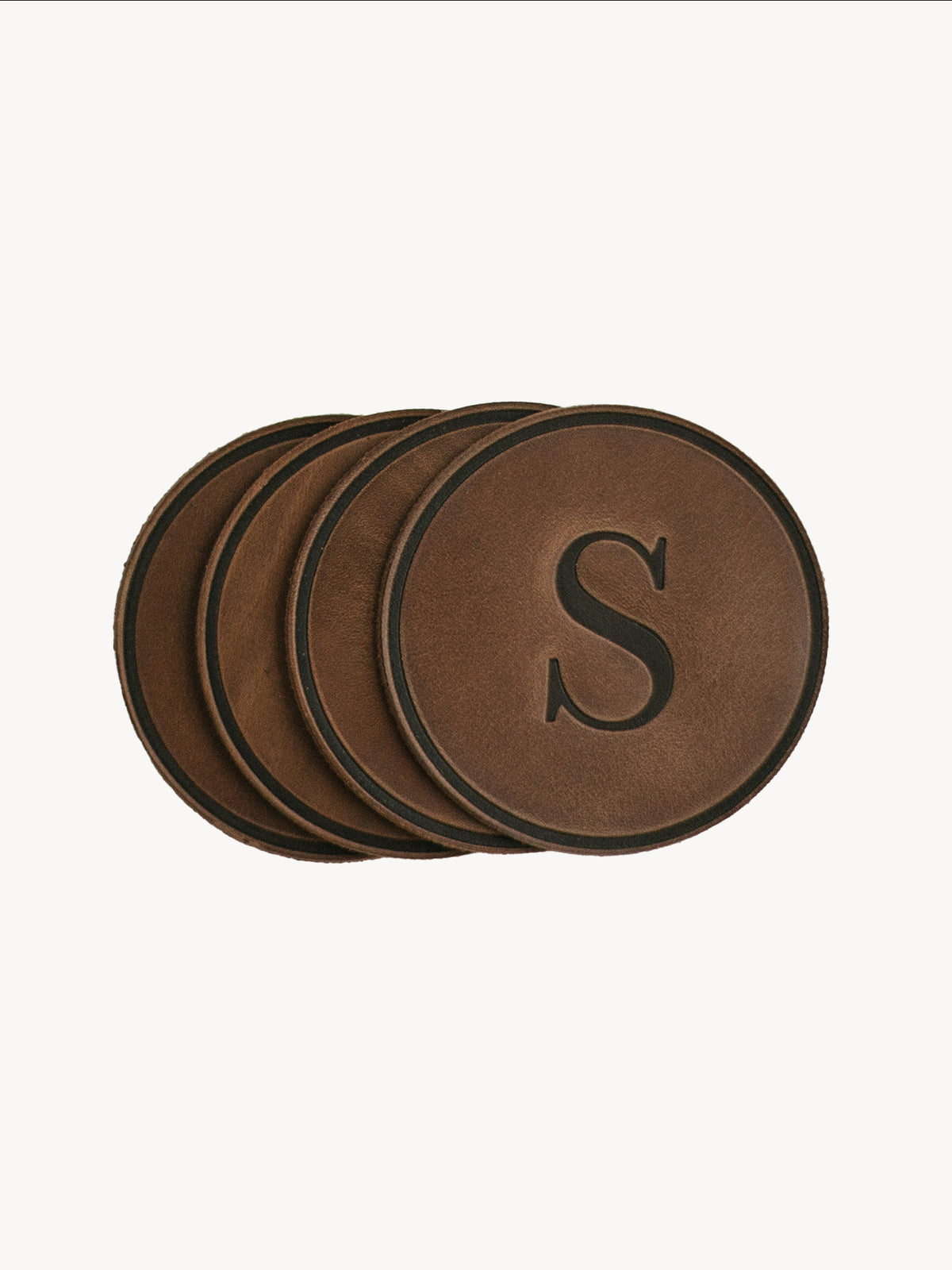 Monogrammed Circle Coasters – Clayton & Crume
