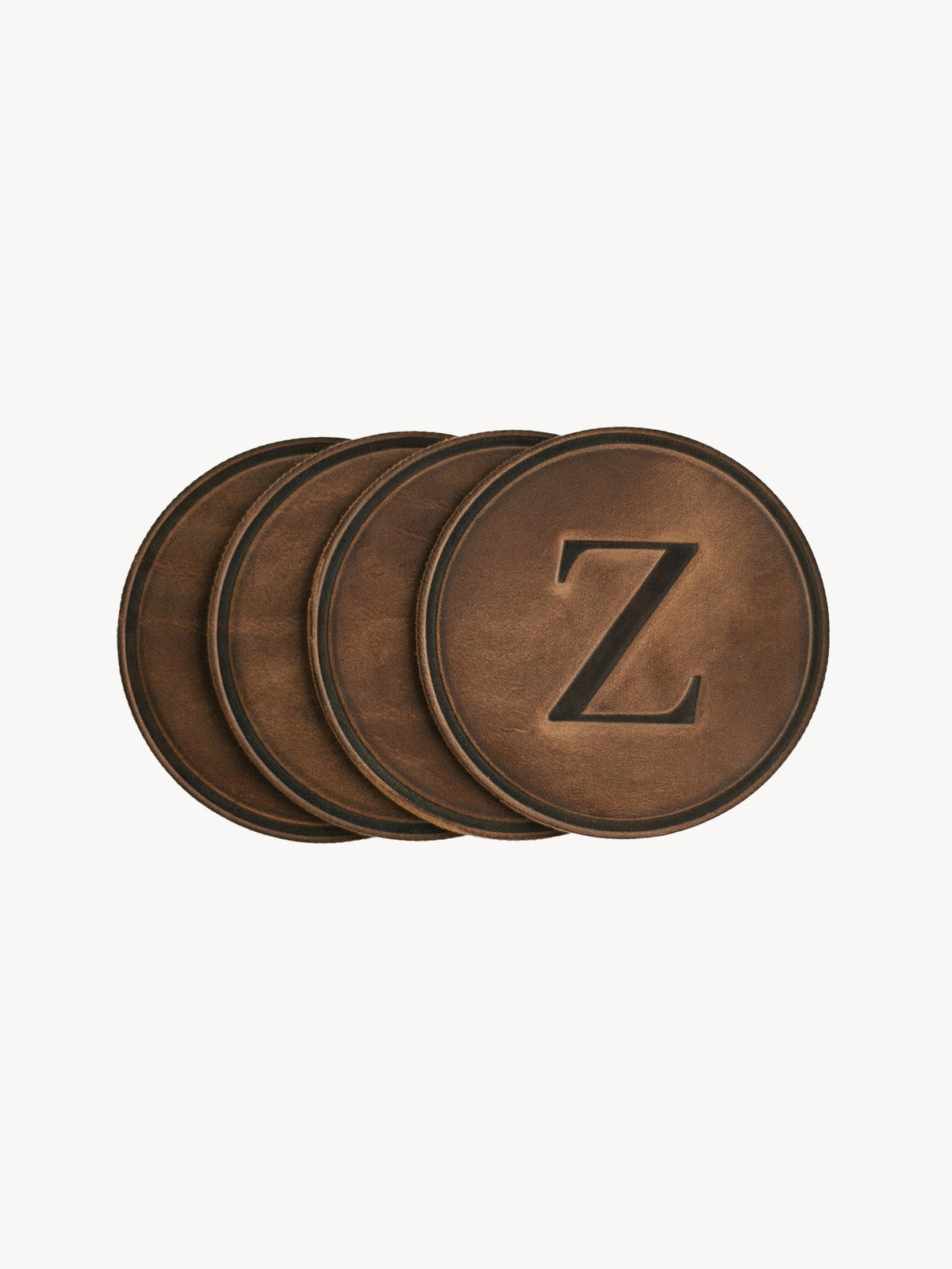 Monogrammed Circle Coasters – Clayton & Crume