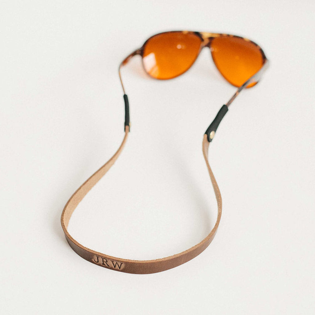 Leather Monogrammed Sunglass Strap | Clayton & Crume